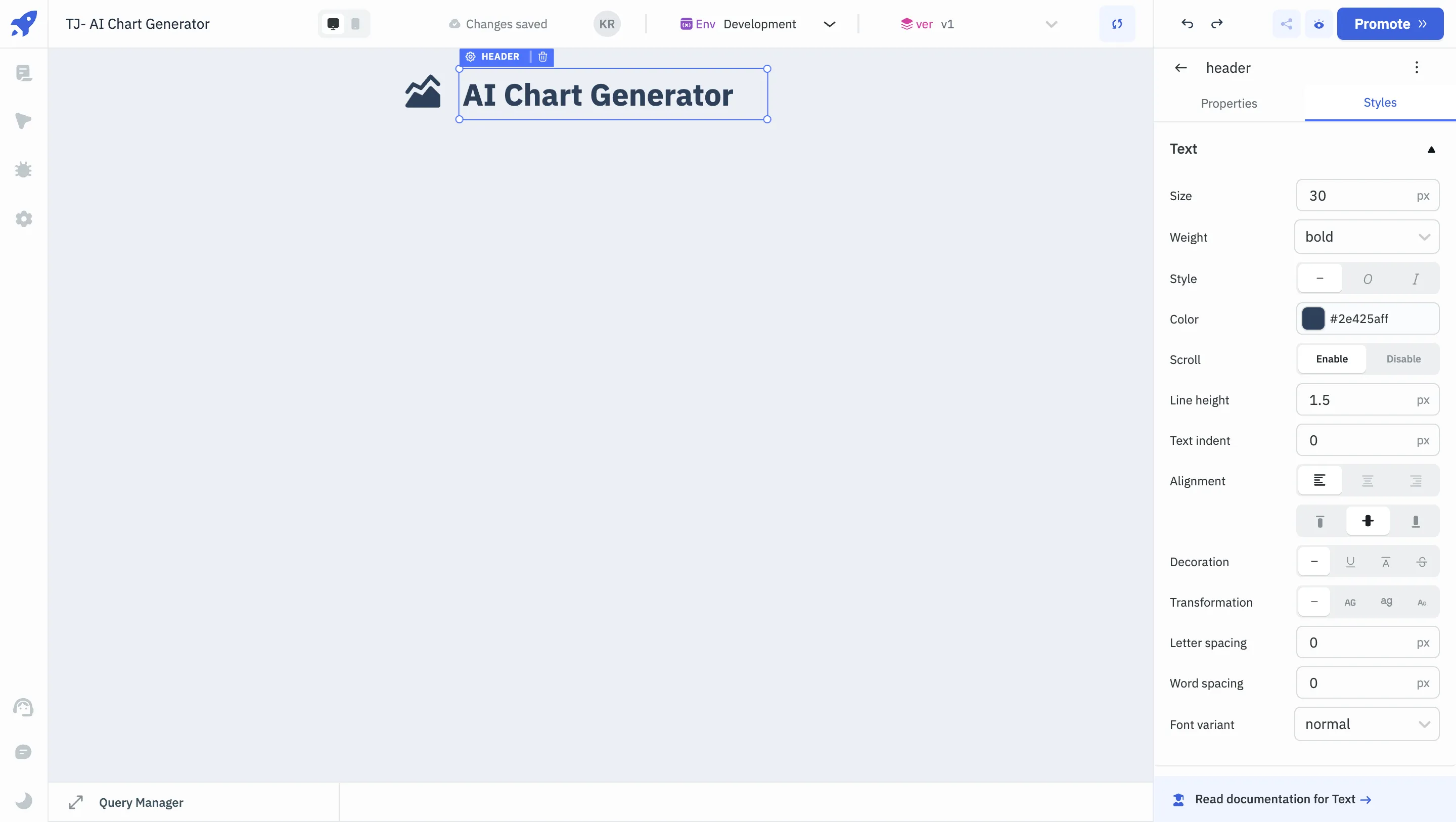 Create an AI Chart Generator Using ToolJet and OpenAI